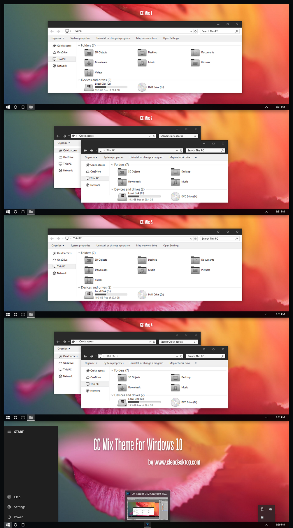 CC Mix Theme For Windows 10