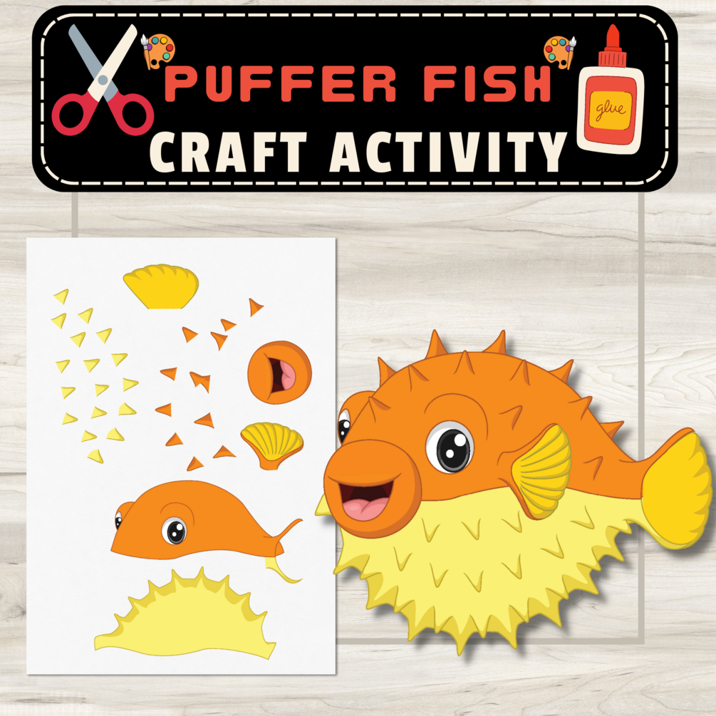 Puffer Fish Craft Cut & Paste Activity: Dive into Ocean Exploration
