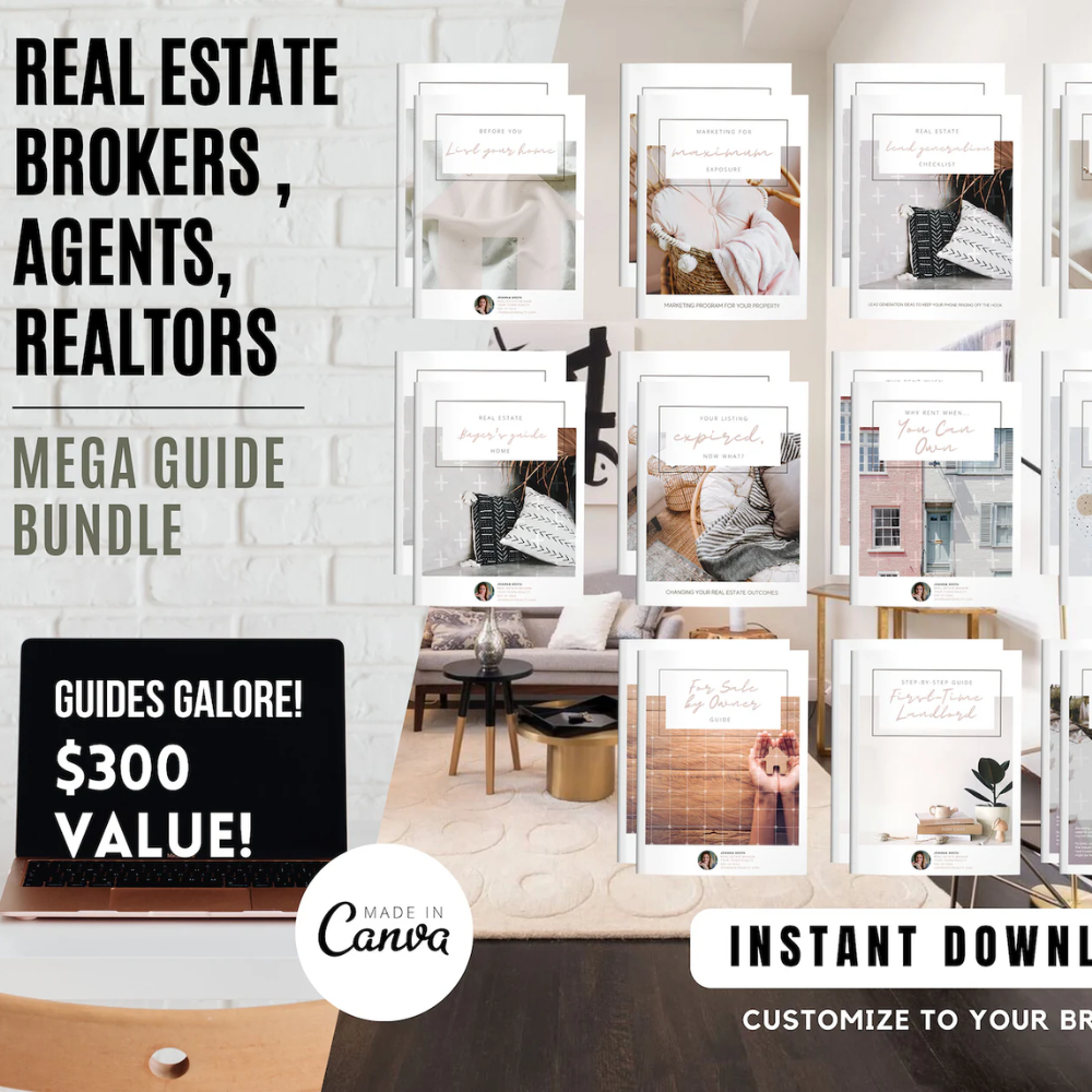 All Essential Real Estate Guides MEGA Bundle | Realtor Business in a ...