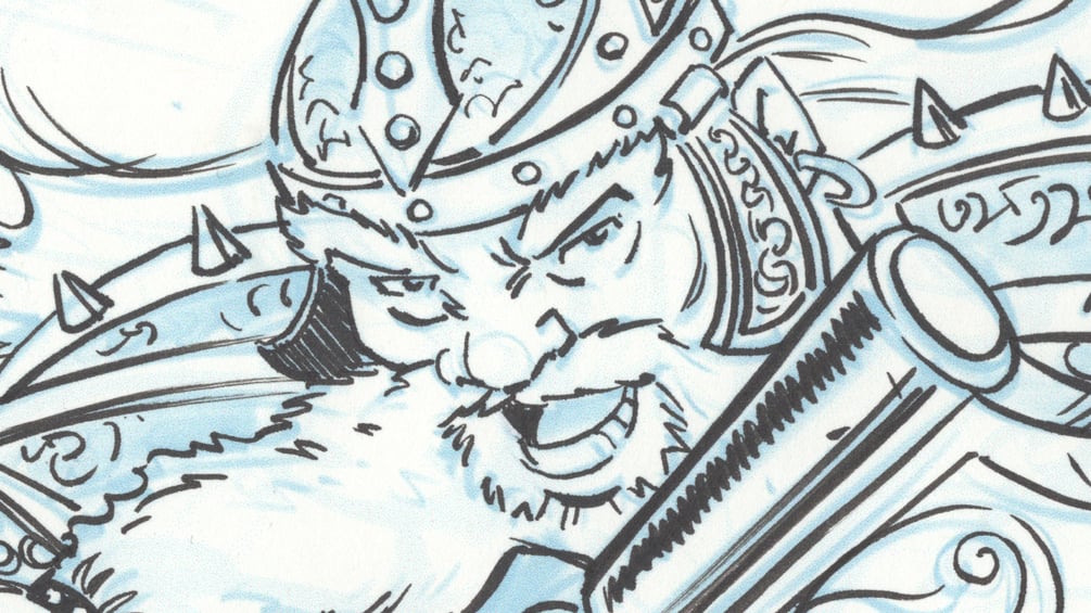 HeroQuest Ink Sketch - "Dwarf"