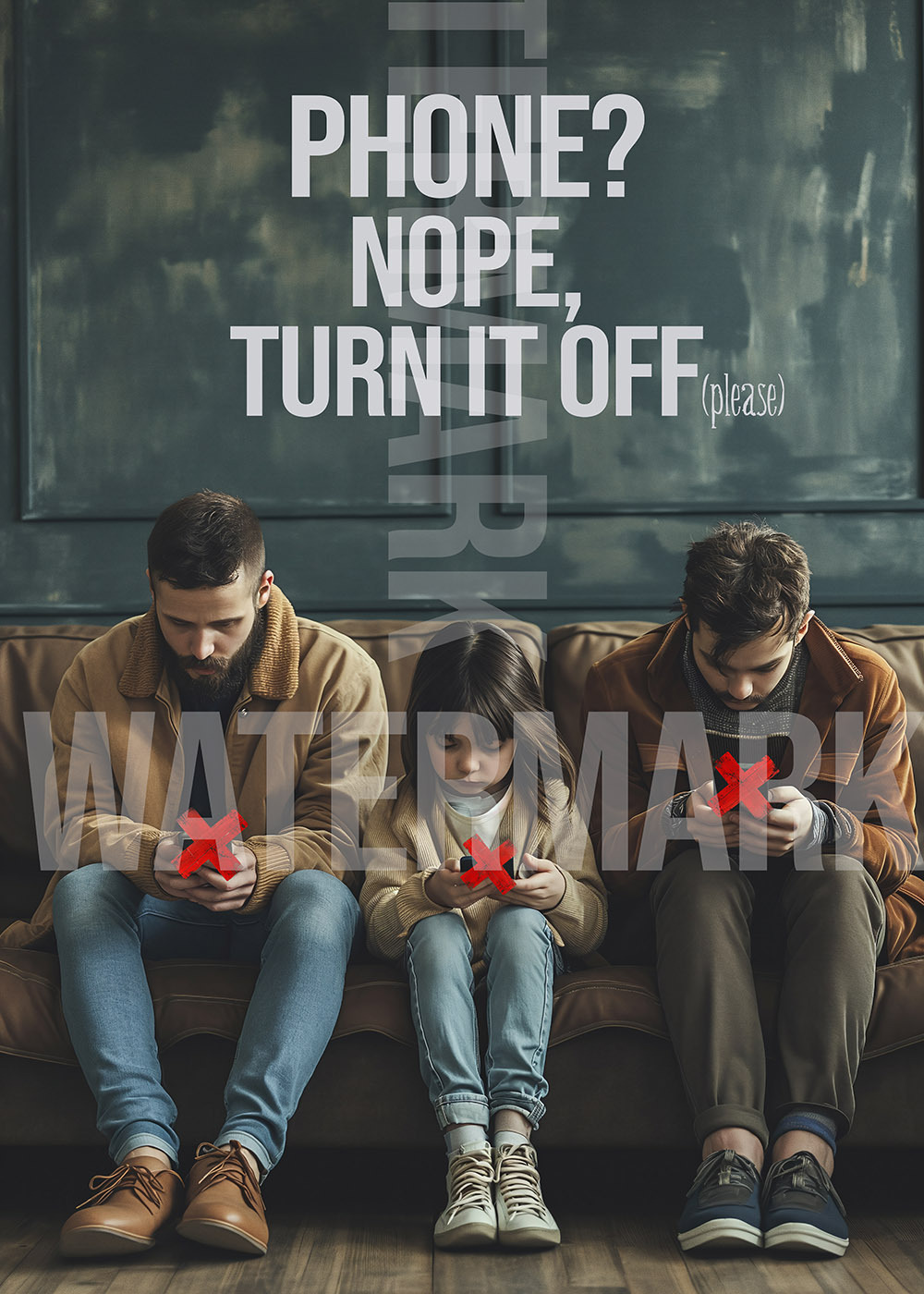 Turn your phone off, Poster70x50