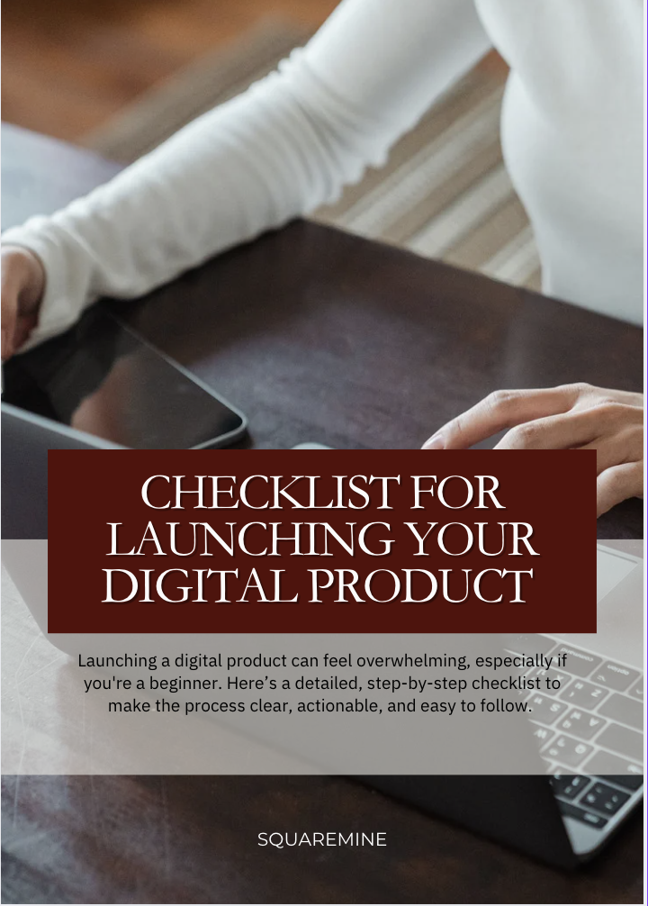 Checklist For Launching Your First Digital Product