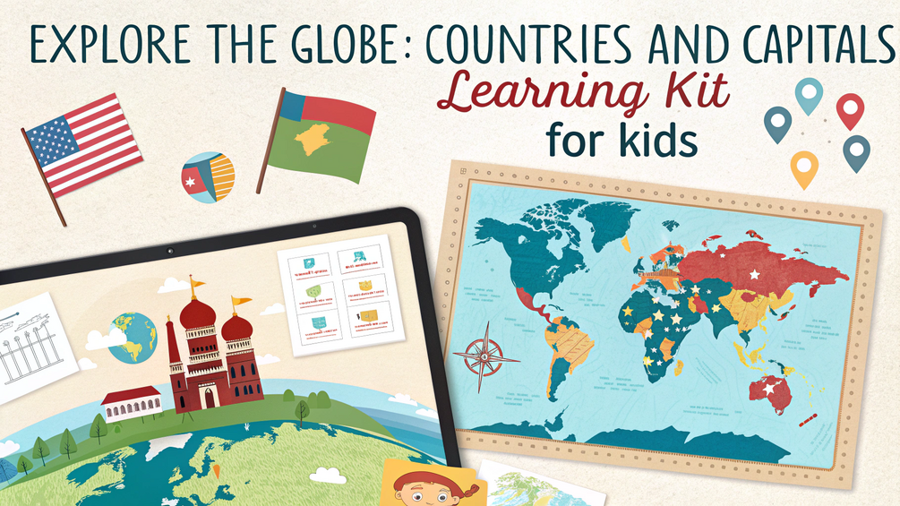Explore the Globe - Countries and Capitals Learning Kit for Kids