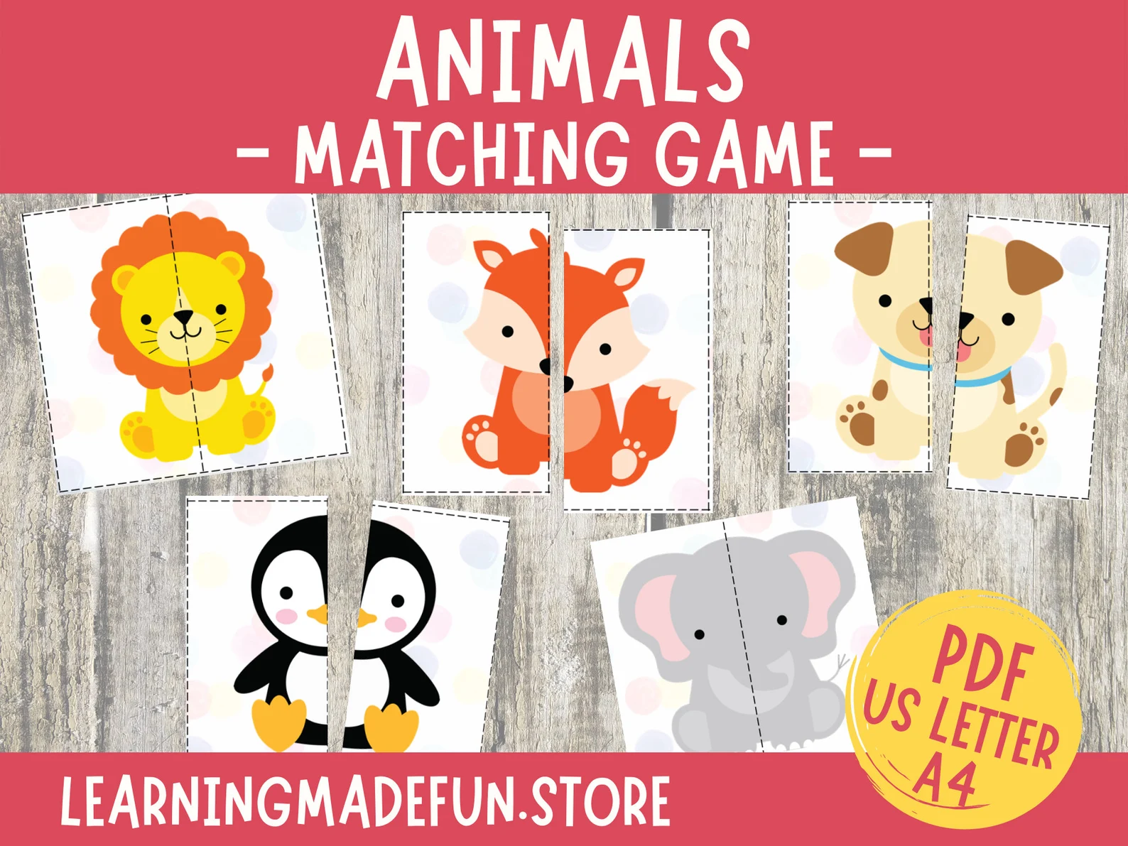 Animals Matching Game for kids