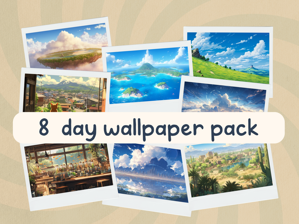 Day Theme Digital Desktop Wallpaper Pack