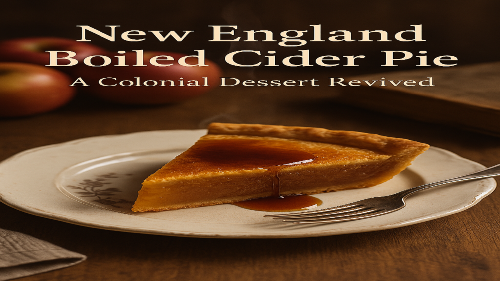 New England Boiled Cider Pie – A Colonial Dessert