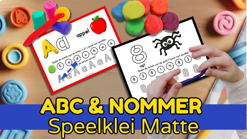 ABC & Nommer Speelklei Matte