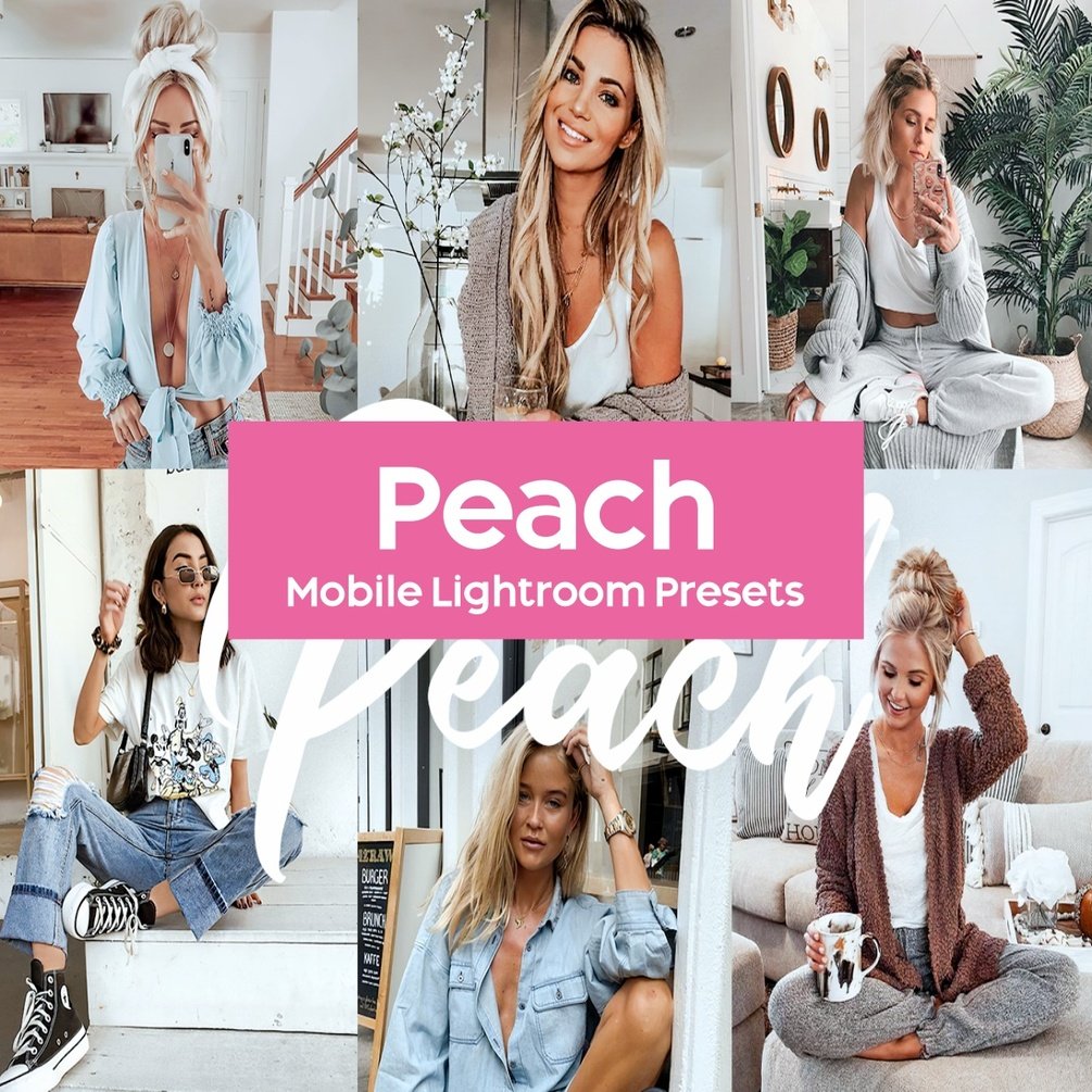 Peach Mobile Lightroom Presets