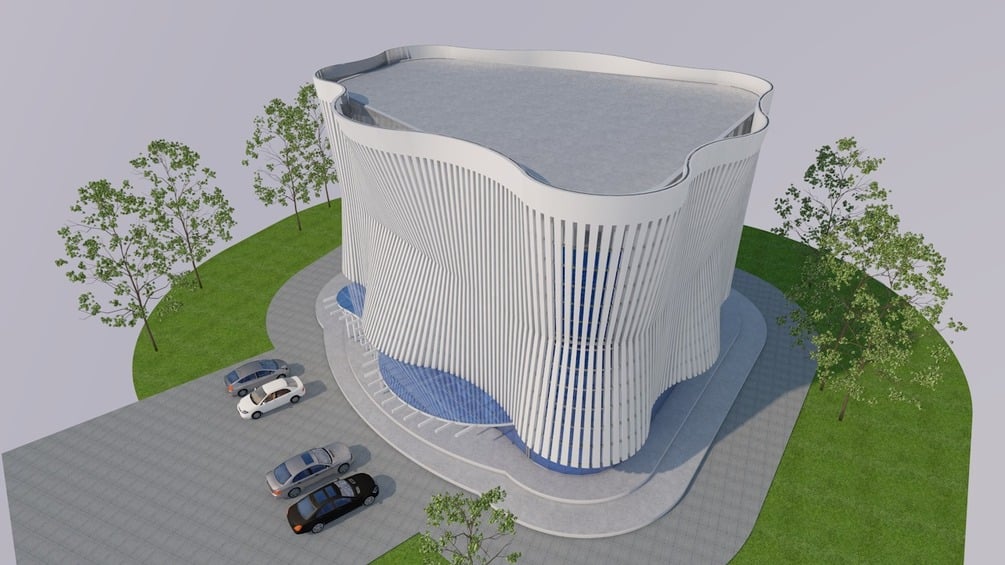 Wave Pattern Facade Inspiration