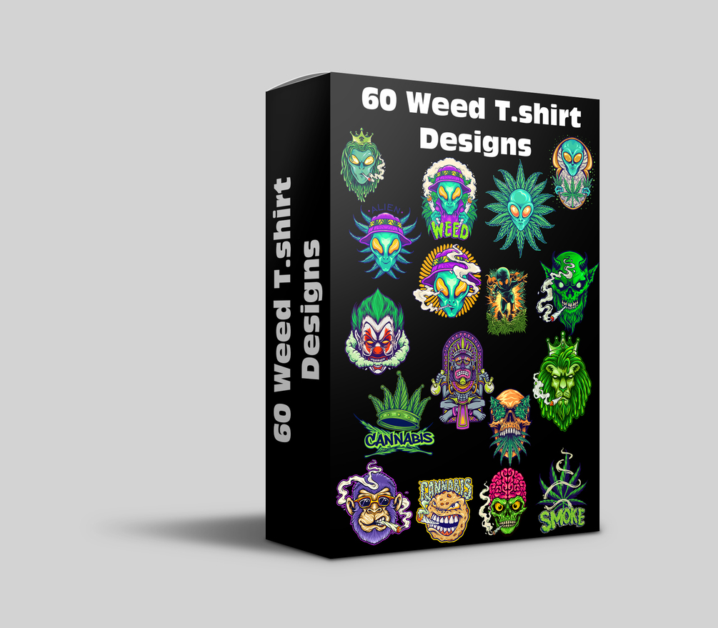 60 Weed T.shirt Designs