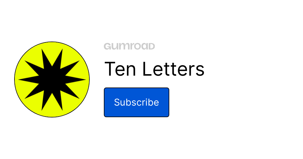 Ten Letters