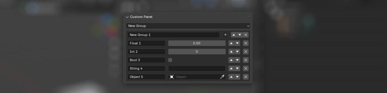 Blender : Custom Panel