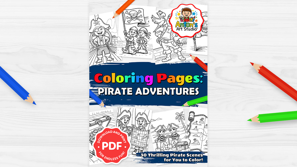 Coloring Pages: Pirate Adventures | 30 Thrilling Pages for Young Pirates