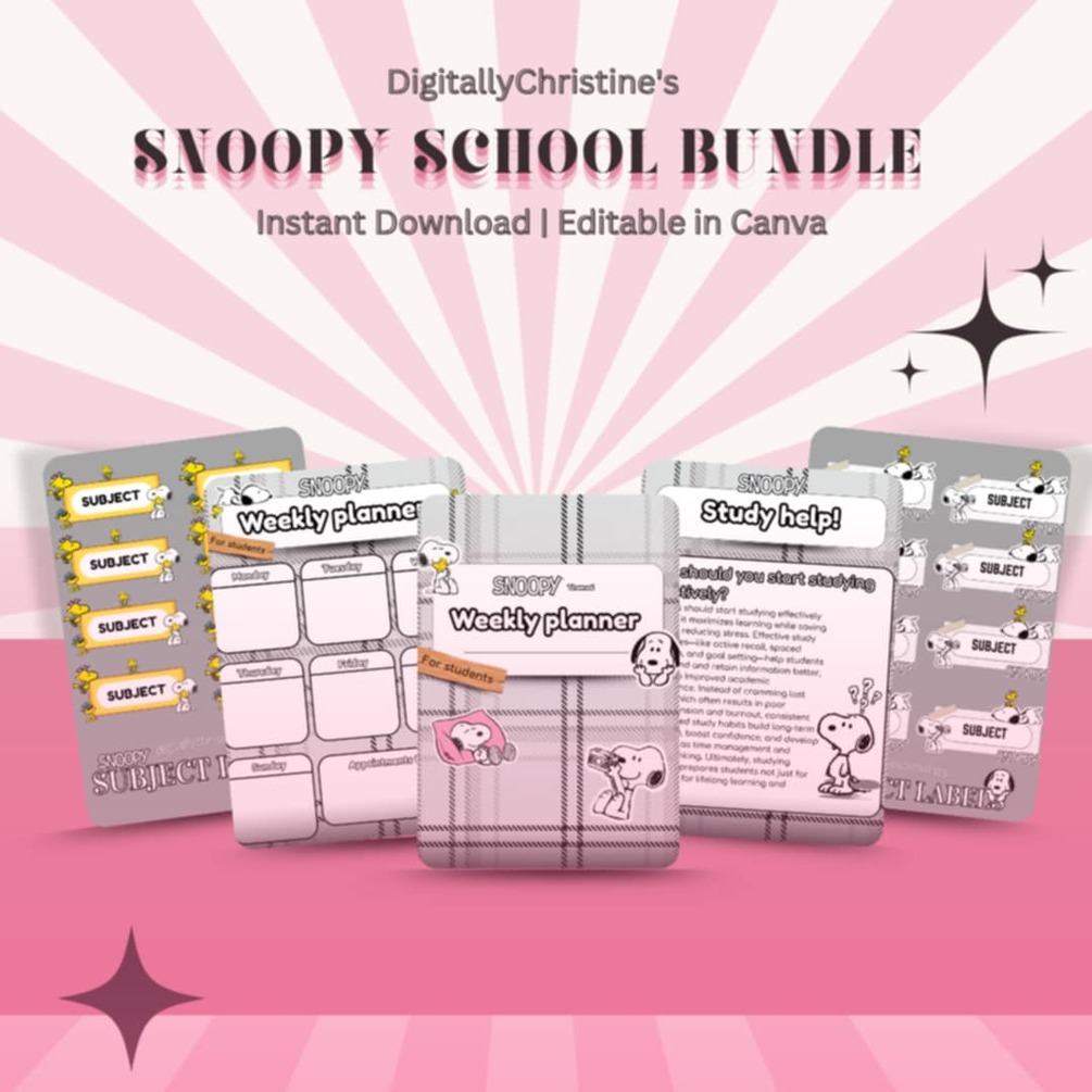 Back to School with Snoopy – Ultimate Student Bundle for Stress-Free ...
