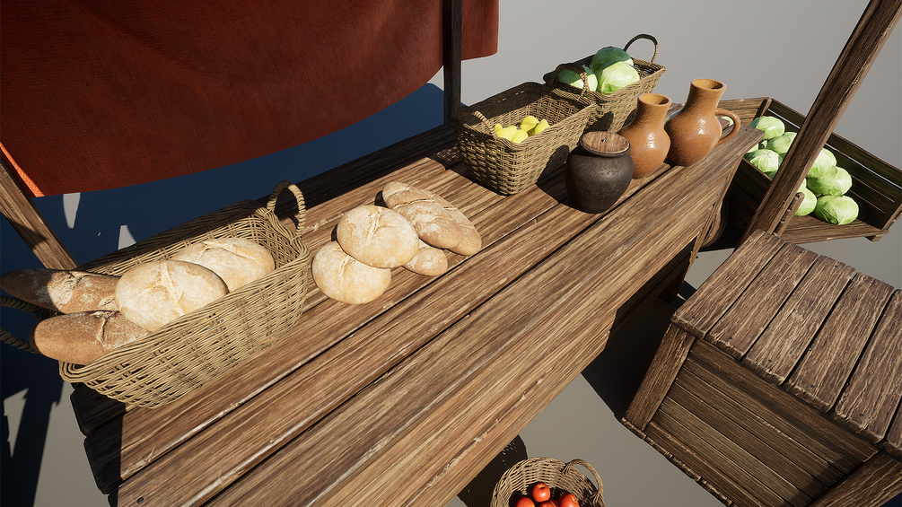 Medieval Market Props Unreal Pack