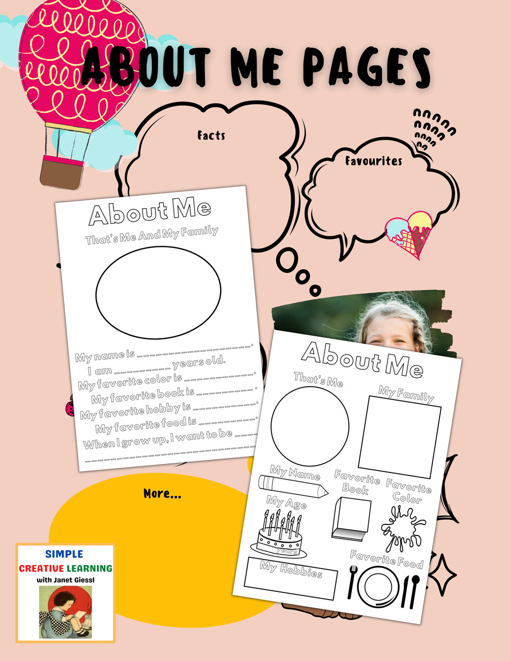 About Me Pages - Personal and Educational Use