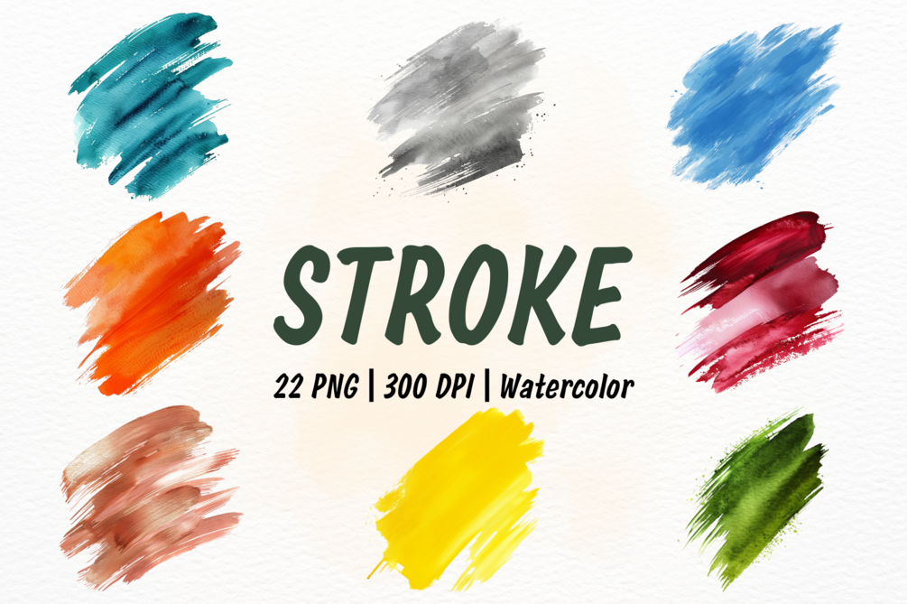 Watercolor Stroke Clipart