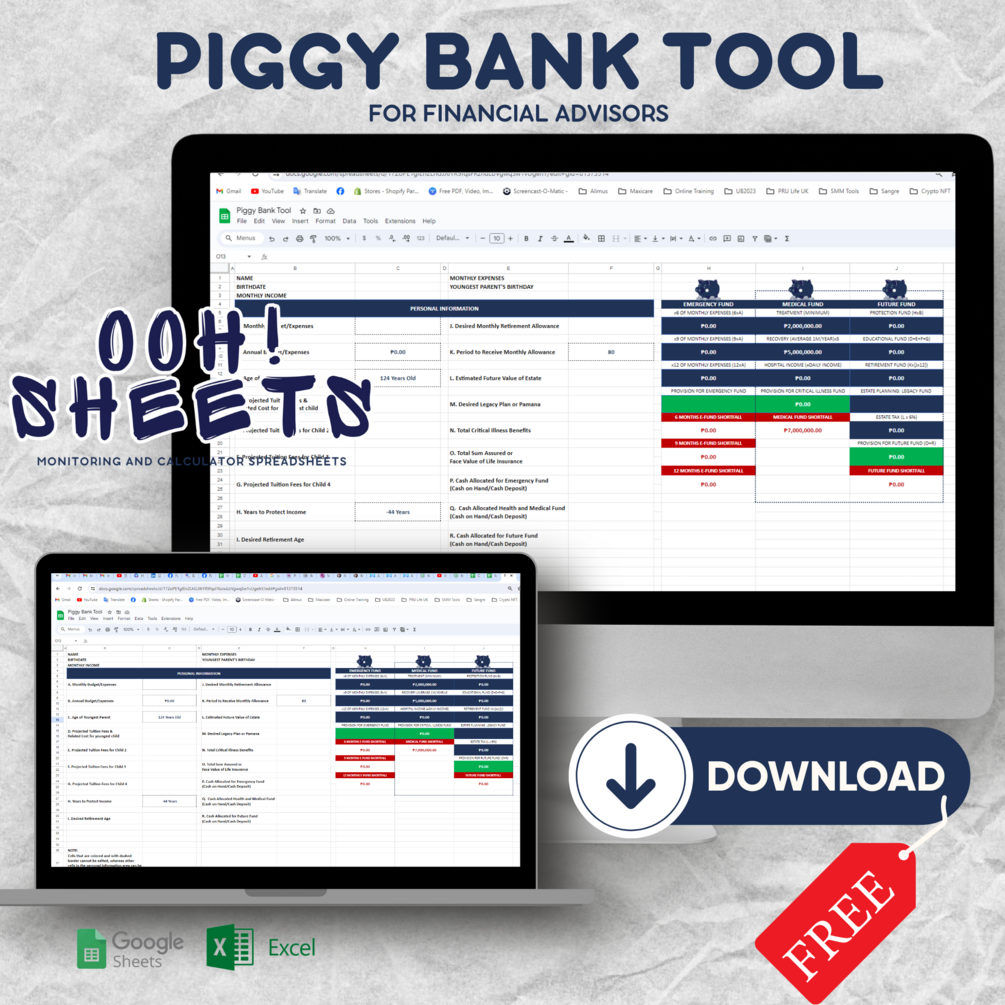 Financial Advisors Piggy Bank Tool