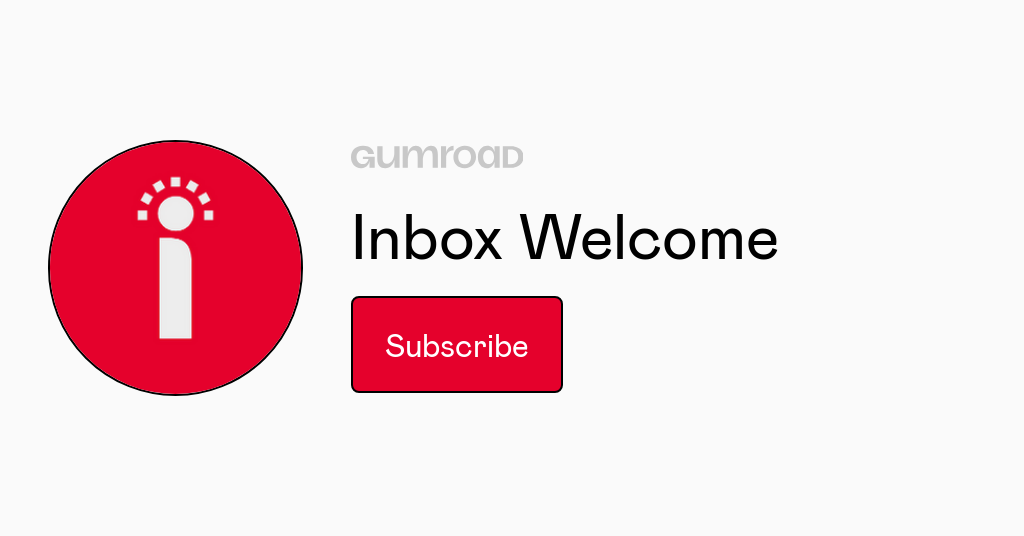 Inbox Welcome