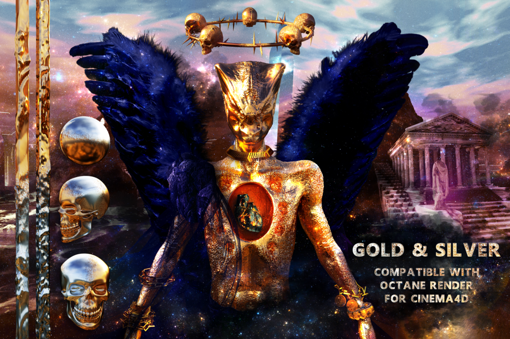 Gold & Silver Materials for Octane Render