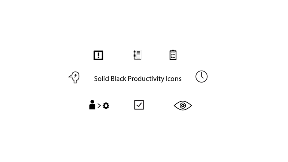 Productive Icon Sets