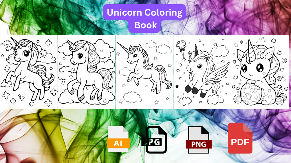 Unicorn Coloring Book