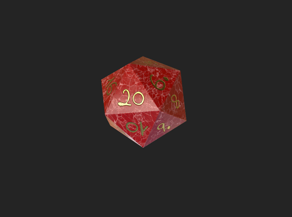 D20 Dice Model