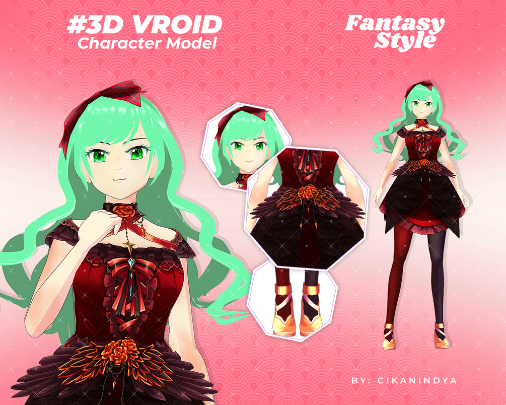 3D Vroid Character, Vtuber Model, 3d Model Commission, Vroid - Professional 3D Vroid Avatar ...