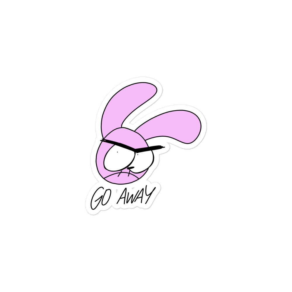 Go Away Sticker