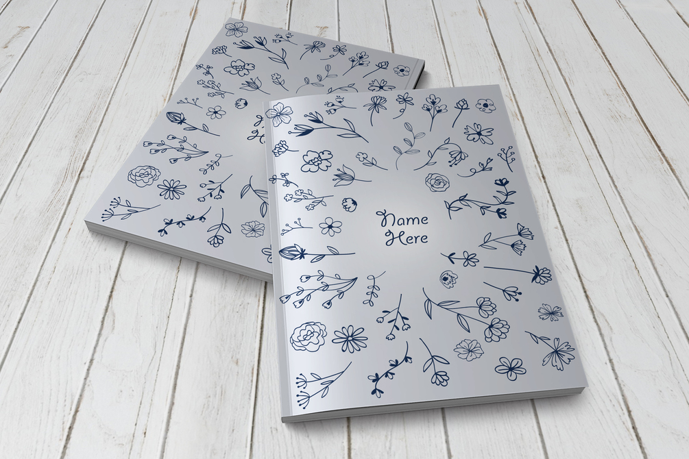Love Diary Cover Digital Template with custom name of you loved ones in ...