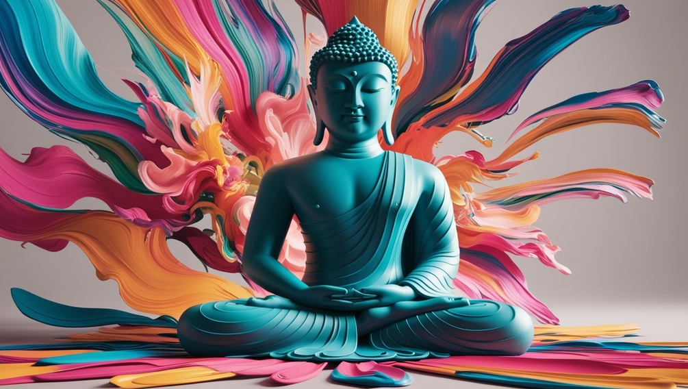 Tranquil Buddha Vibes: Abstract Expressionism Art for Peaceful Spaces 🎨 ...