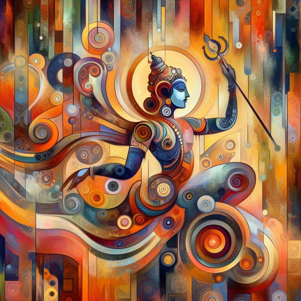 🌟 Divine Expressions: Abstract Artwork of the Divine 🎨 #AbstractArt # ...