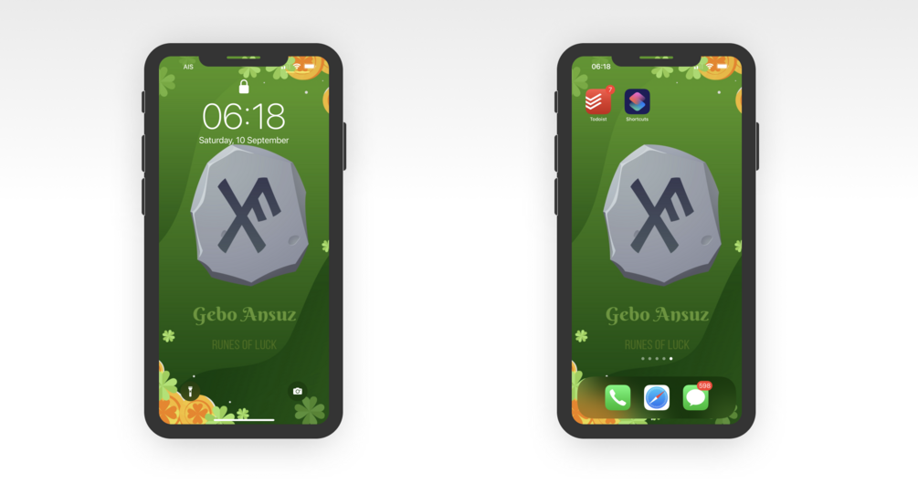 Runes of Luck Wallpaper