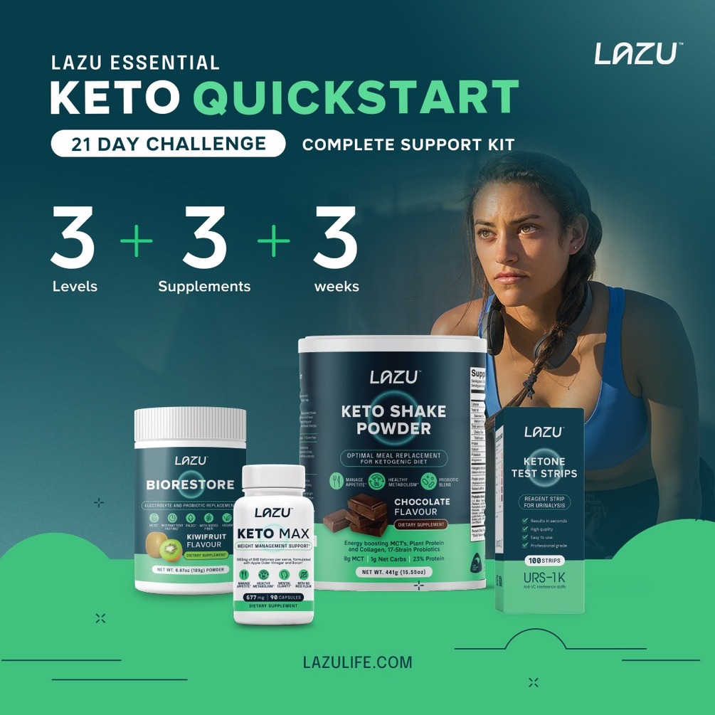 LAZU Keto Kit Chocolate Flavor