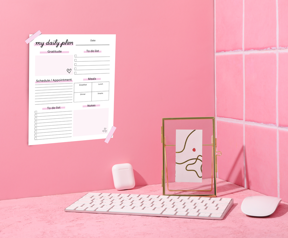 My daily plan - pink