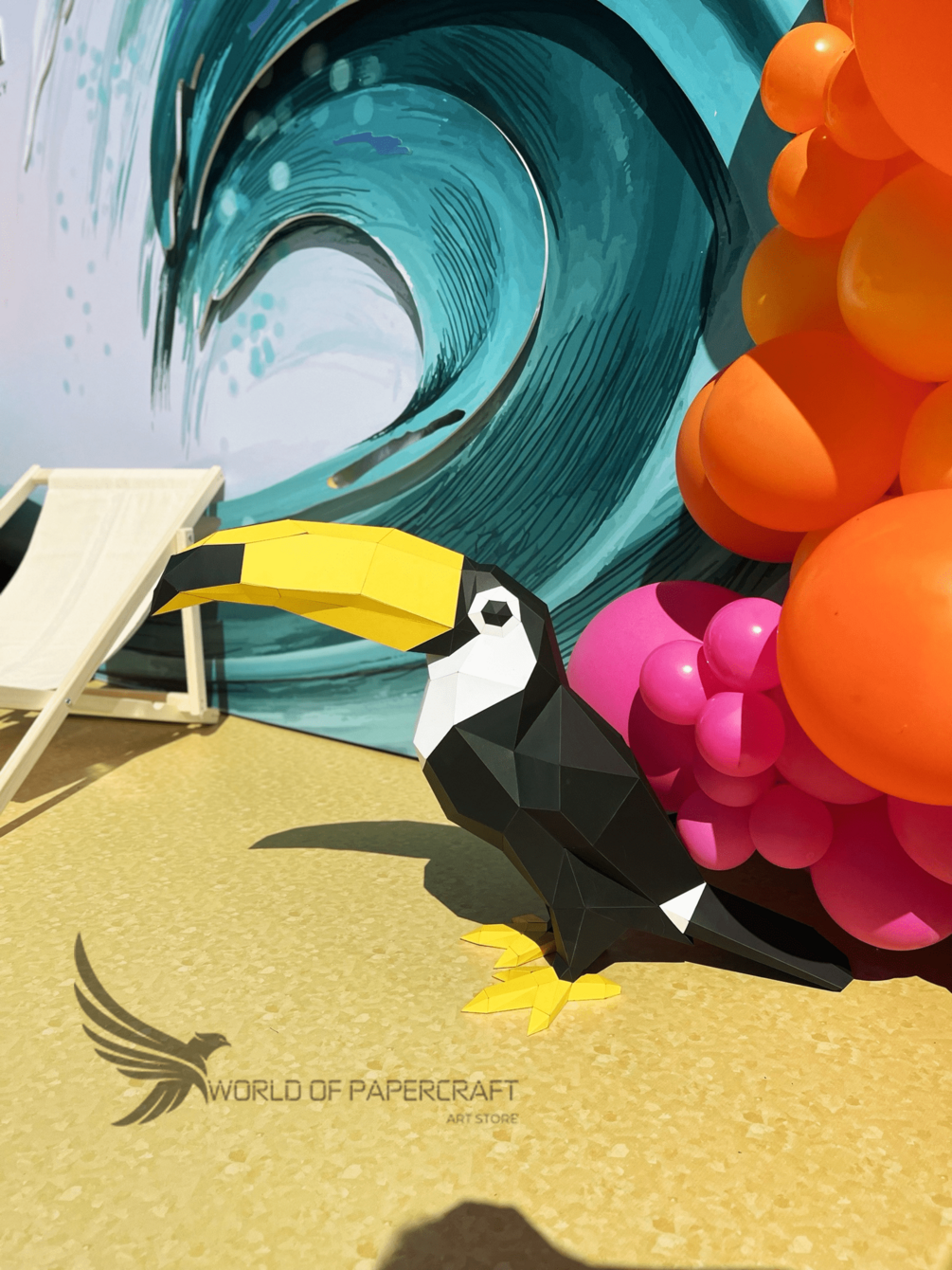 Papercraft Toucan, Low Poly Bird, PDF Template, Paper Sculpture ...