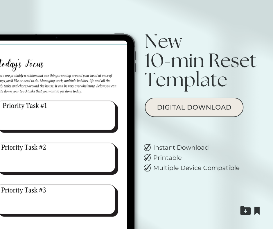 The 10-minute Reset Guide for Busy Multi-Passionates