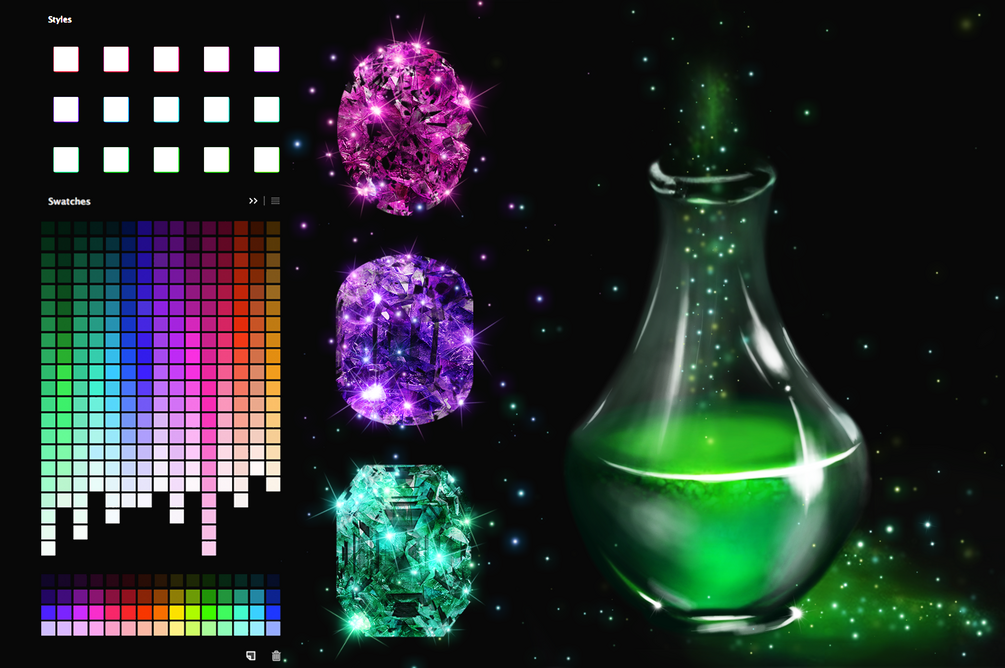 Magic Swatches & Styles for Photoshop