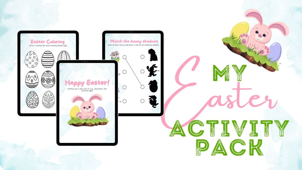 Easter Activity Pack for Kids – Printable Learning Games & Crafts