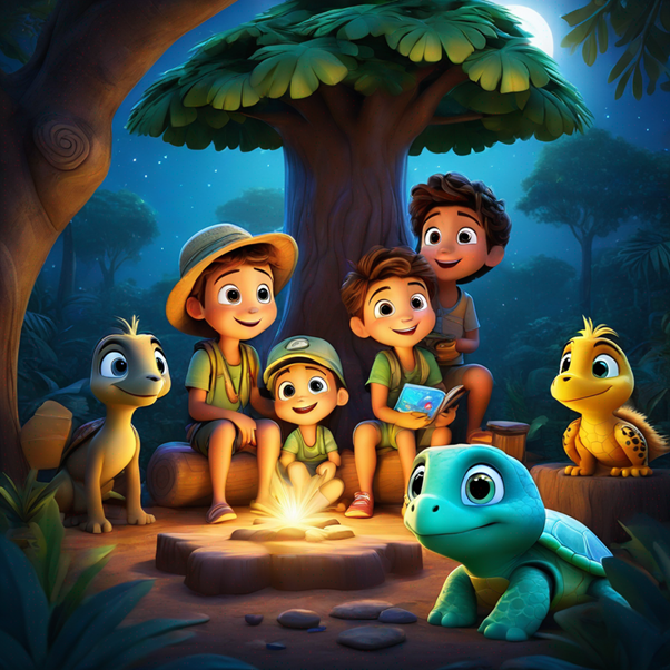 Starlight Safari: A Tale of Animal Friends