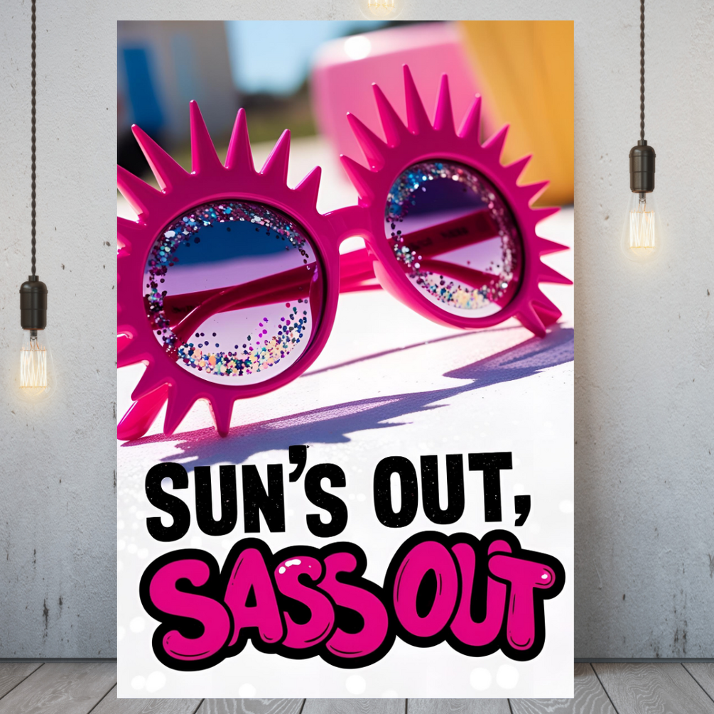 Sun’s Out, Sass Out – Digital Art Print - Multi-Size Bundle