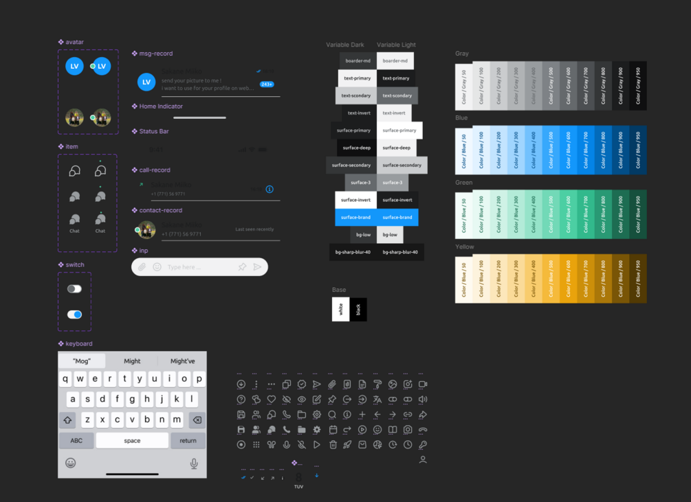 Mess - Messenger Figma App UI Design