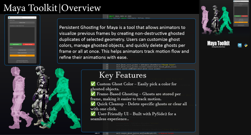 Ghosting for Autodesk Maya