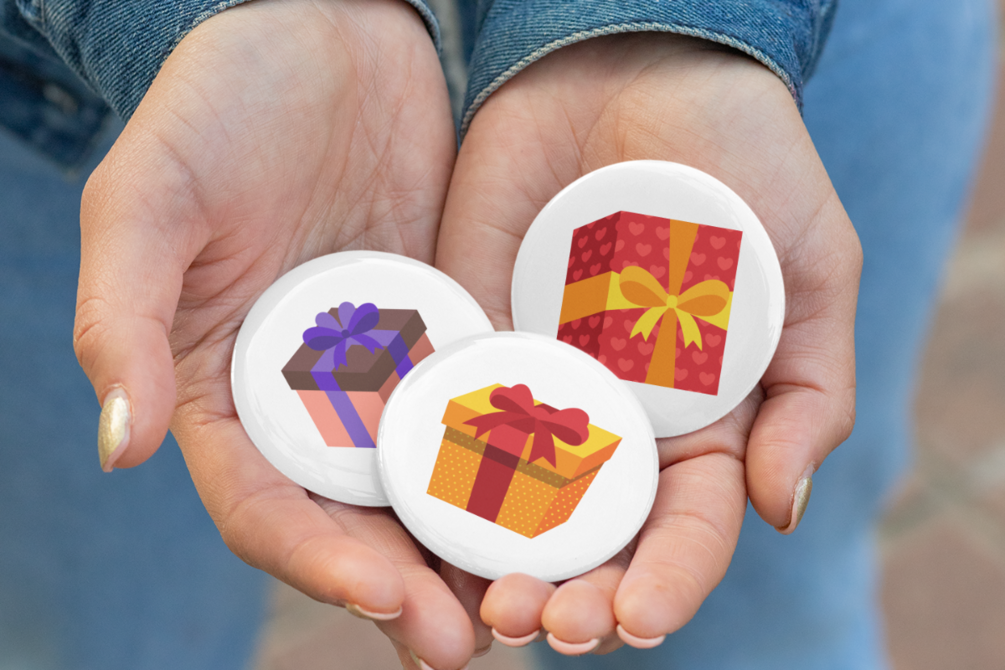 Detailed Gift Box Illustration Set
