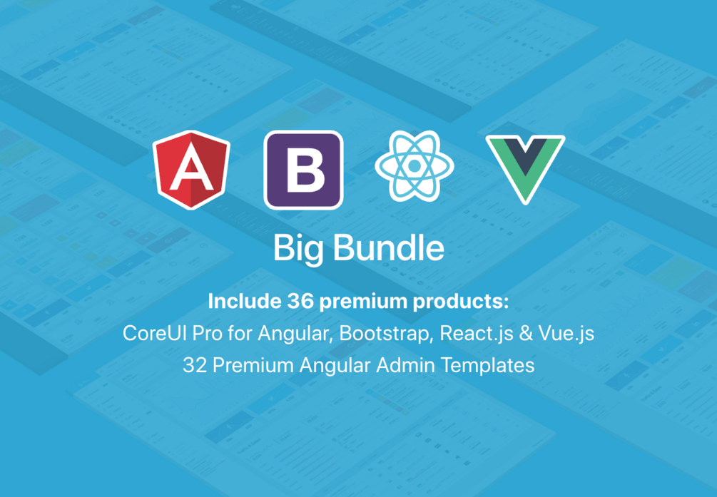 CoreUI Pro Big Bundle Extended License CoreUI Pro Big Bundle Extended License