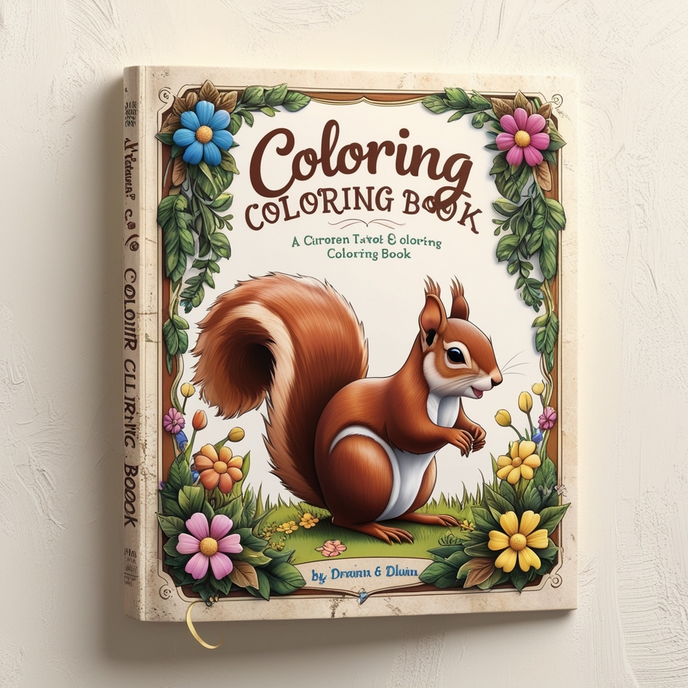 Squirrel Coloring Book - A Whimsical Journey Through Nature