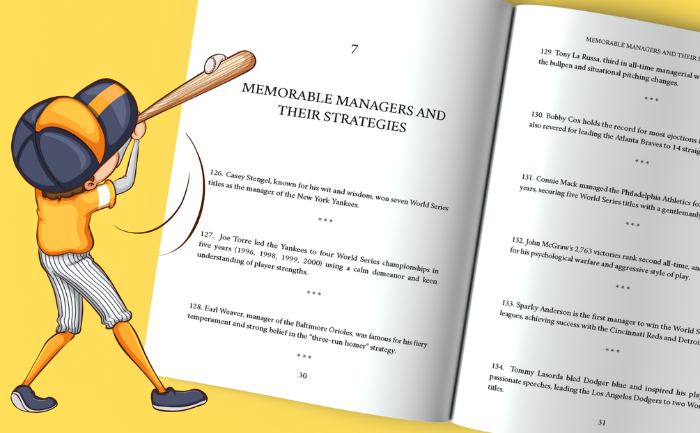 500+ Amazing & Incredible Baseball Facts for Kids: Explore Home Run ...