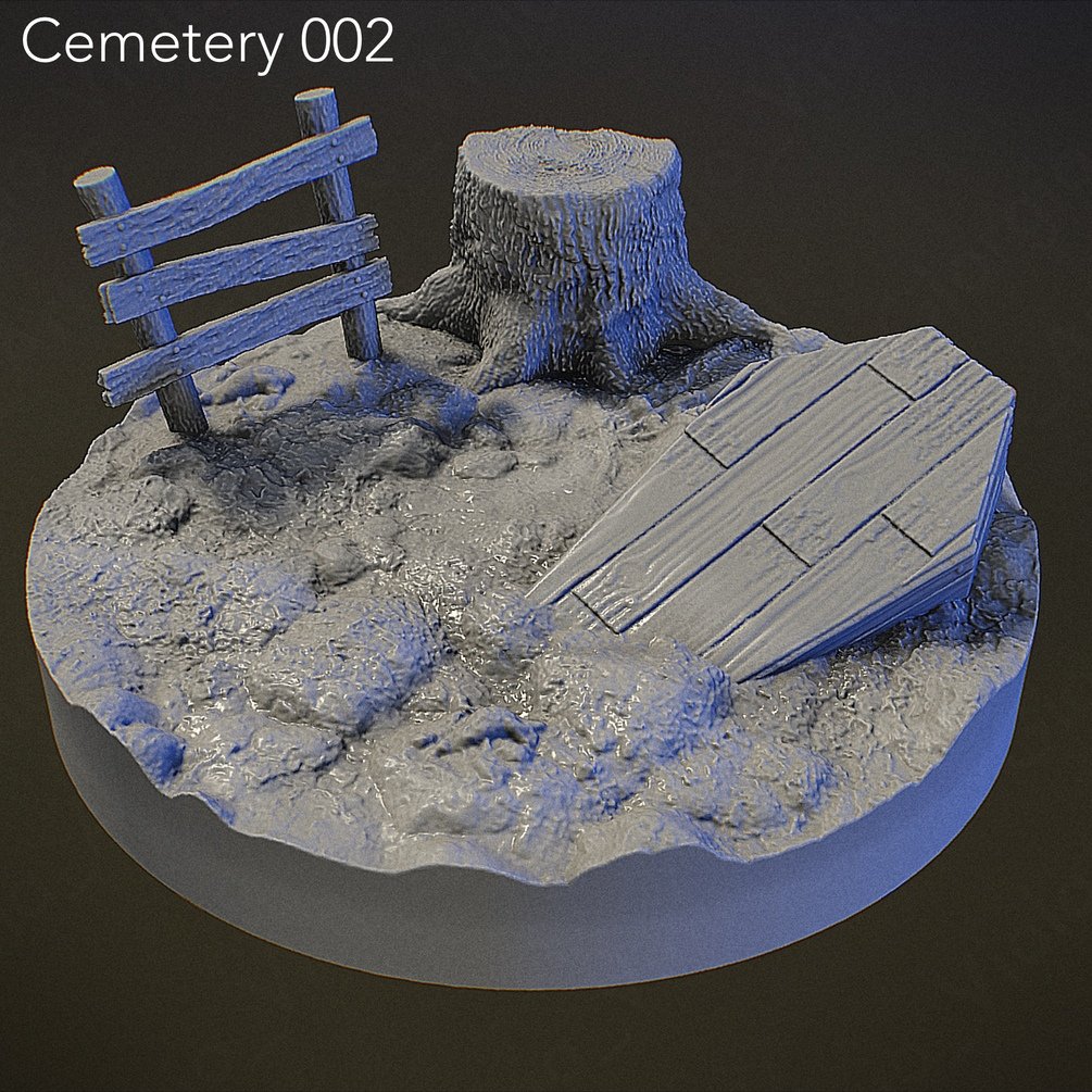 Cemetery 002 Miniature 3D print