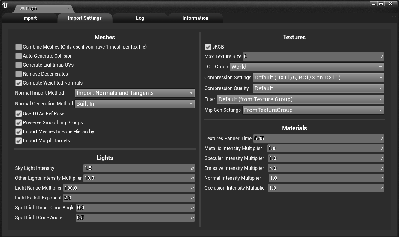 Utu Plugin - Unity to Unreal Project Converter