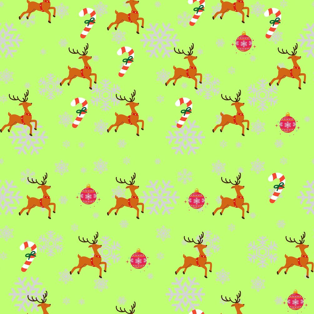 Reindeer Seamless Digital Paper